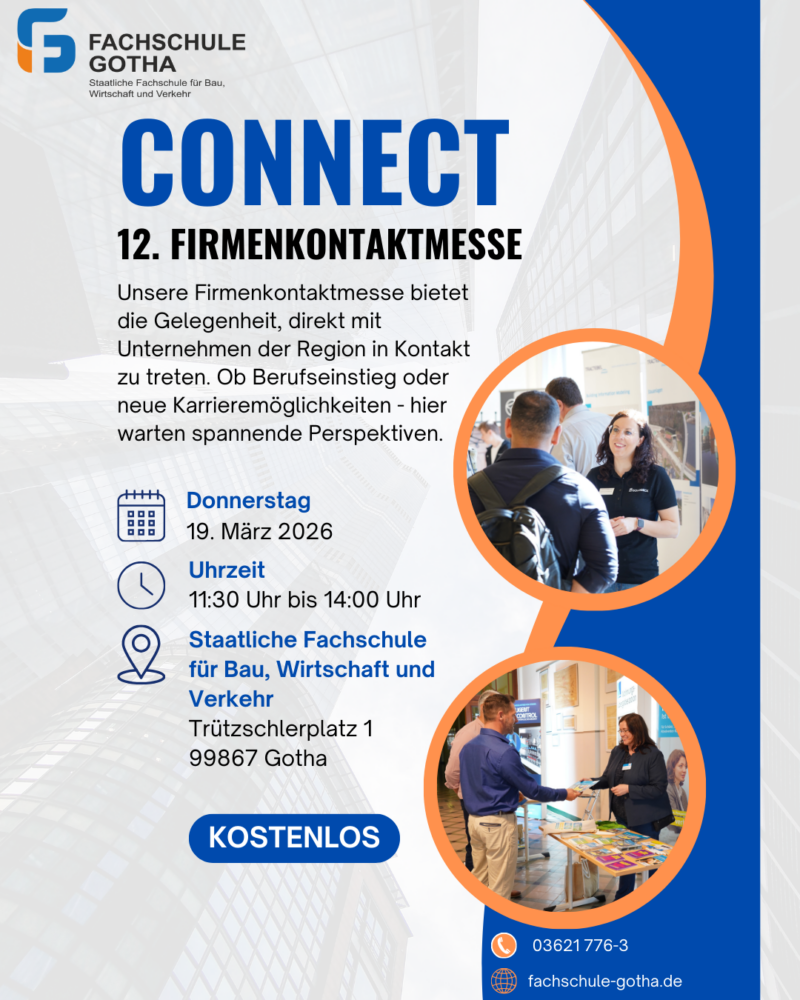12. Firmenkontaktmesse "Connect" - Fachschule Gotha ...